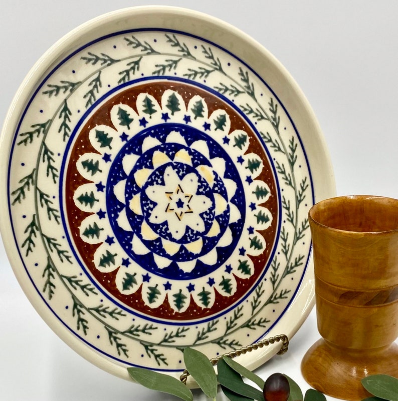Vintage Star of David Plate Boleslawiec Pottery Plate - Etsy