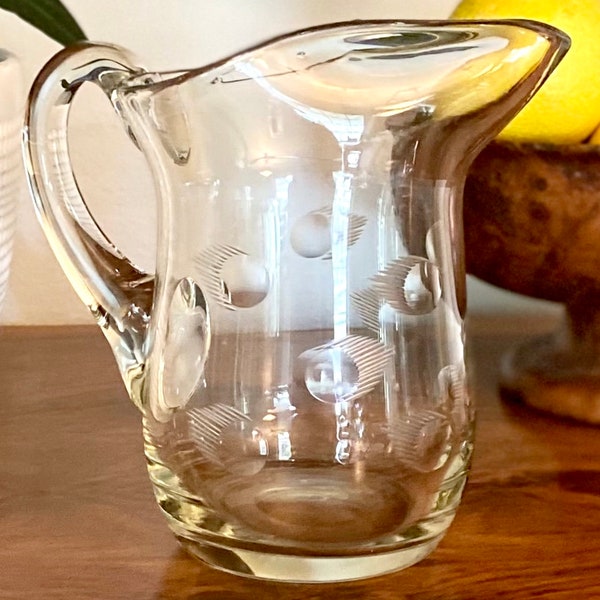Clear Glass Pitcher - Etsy