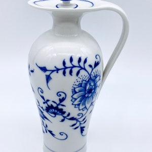 Vintage Meissen Cruet With Stopper | Blue Onion Pattern | Lotus Tree ...