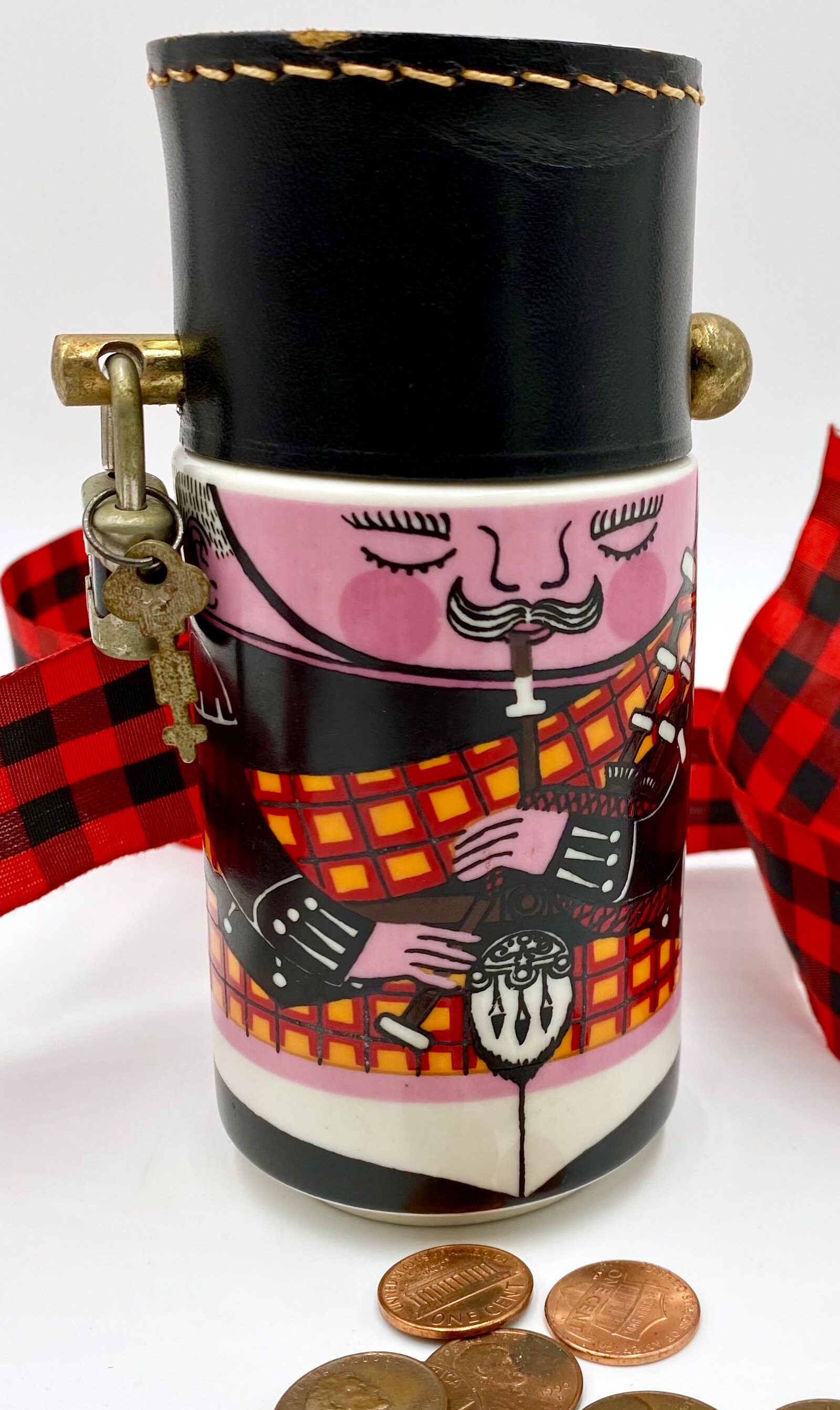 Vintage Helmut Kruger Ceramic Pottery Coin Bank Scottish - Etsy