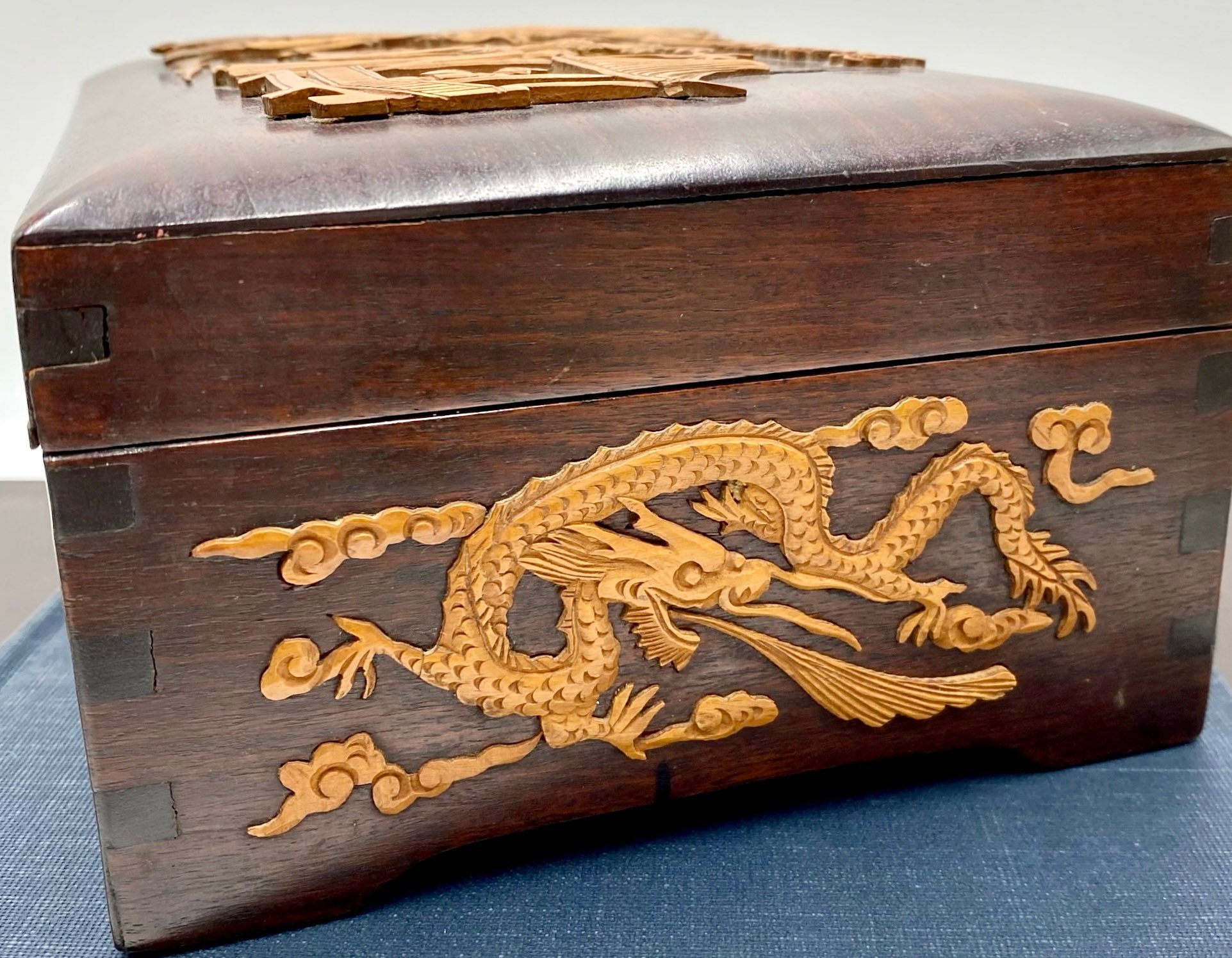 Antique Chinese Letter Box Dovetailed Wooden Box - Etsy