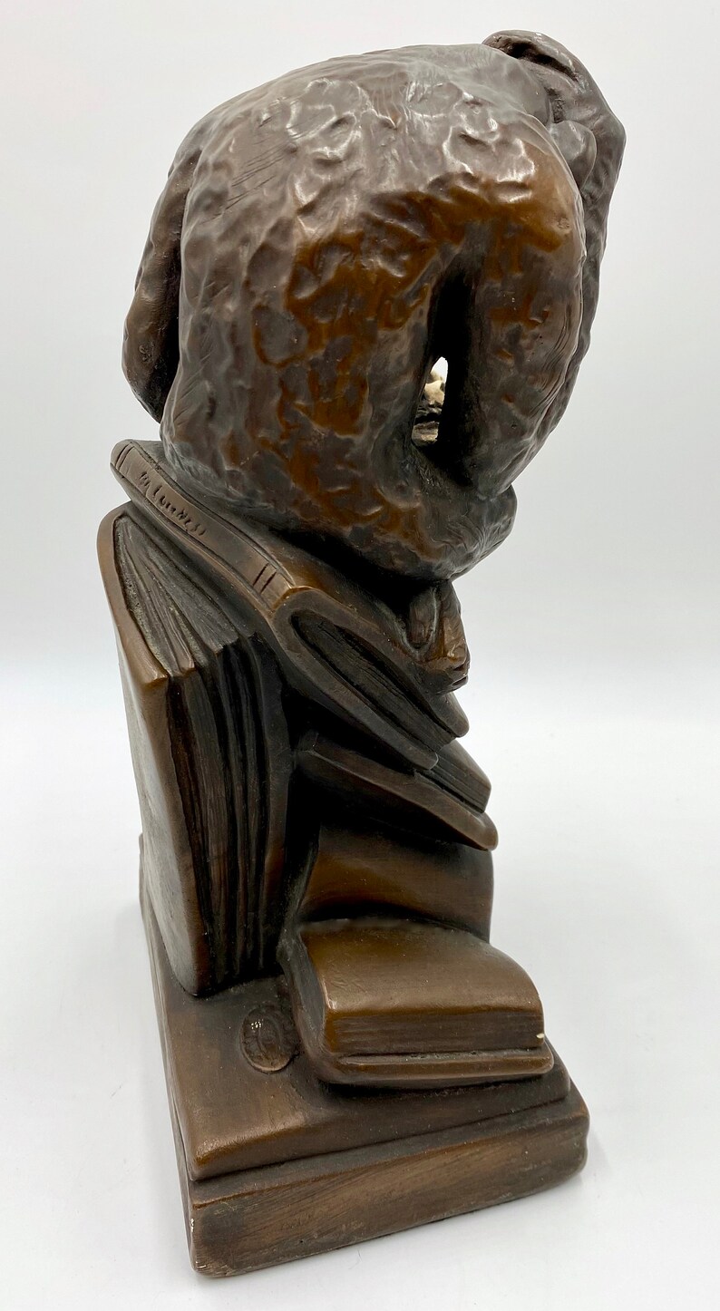 Vintage Chalkware thinker Ape Statue M. Luchessi Ape - Etsy