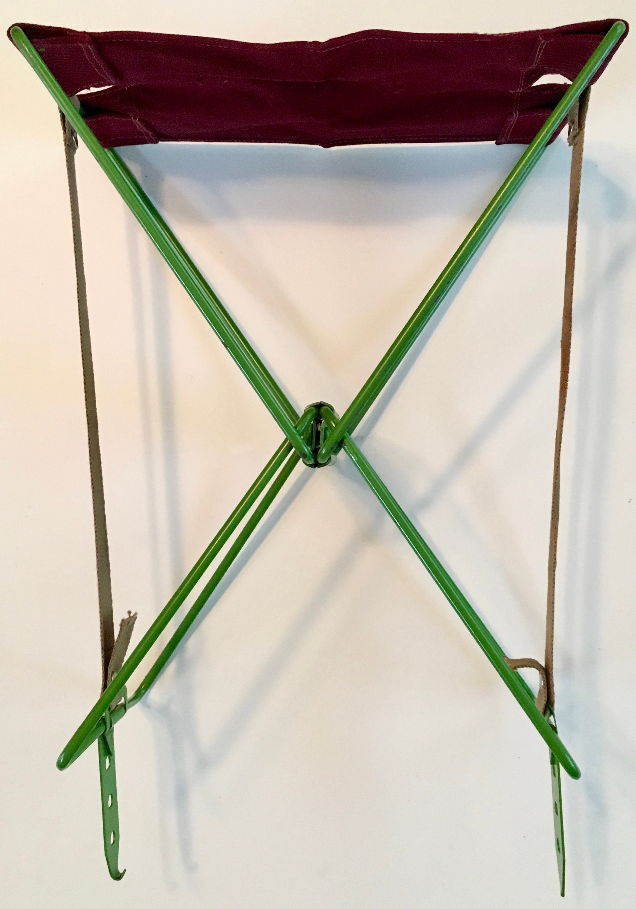Vintage Camping Folding Stools Hunting Stools Fishing Stools Metal and ...