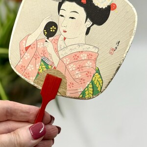 Darling Vintage Japanese Paper Fans | Small Japanese Geisha Fans | Hand ...