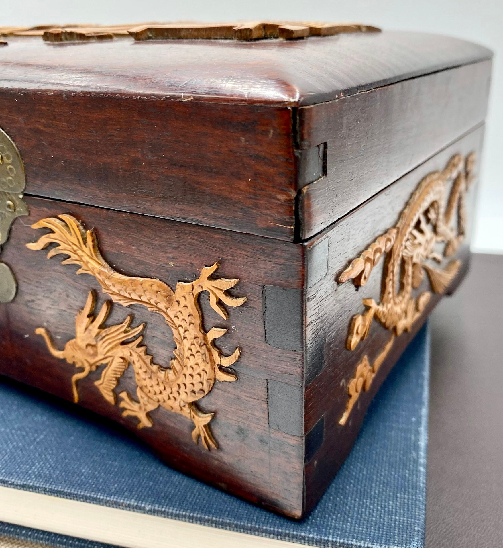 Antique Chinese Letter Box Dovetailed Wooden Box - Etsy