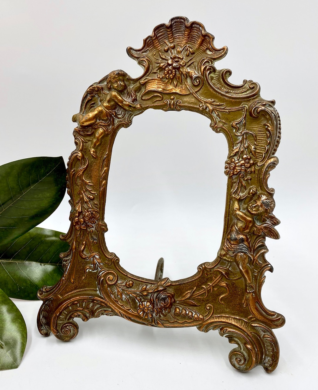 Antique Ornate Picture Frame | Cast Bronze Frame | Copper and Brass ...