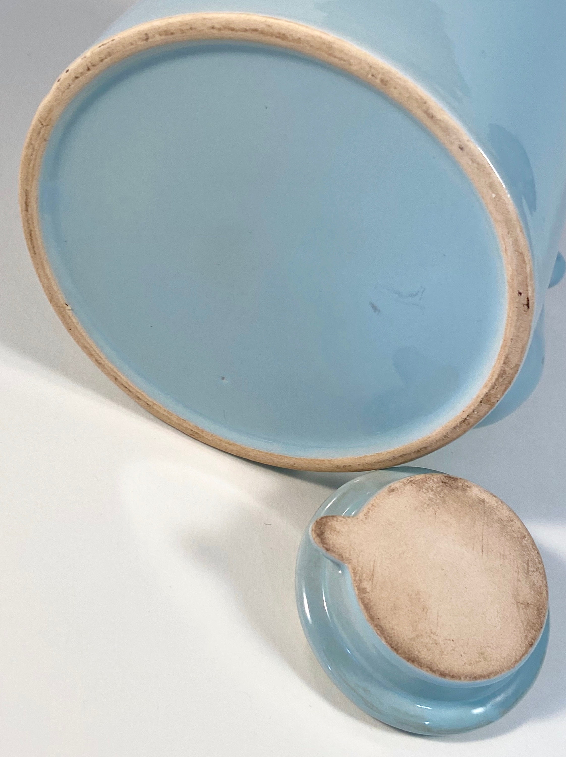 Vintage Ceramic Porcelain Tea Pot Blue Tea Pot Solid | Etsy