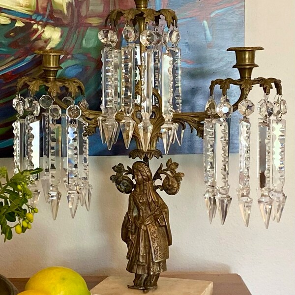 Antique Crystal Prisms - Etsy
