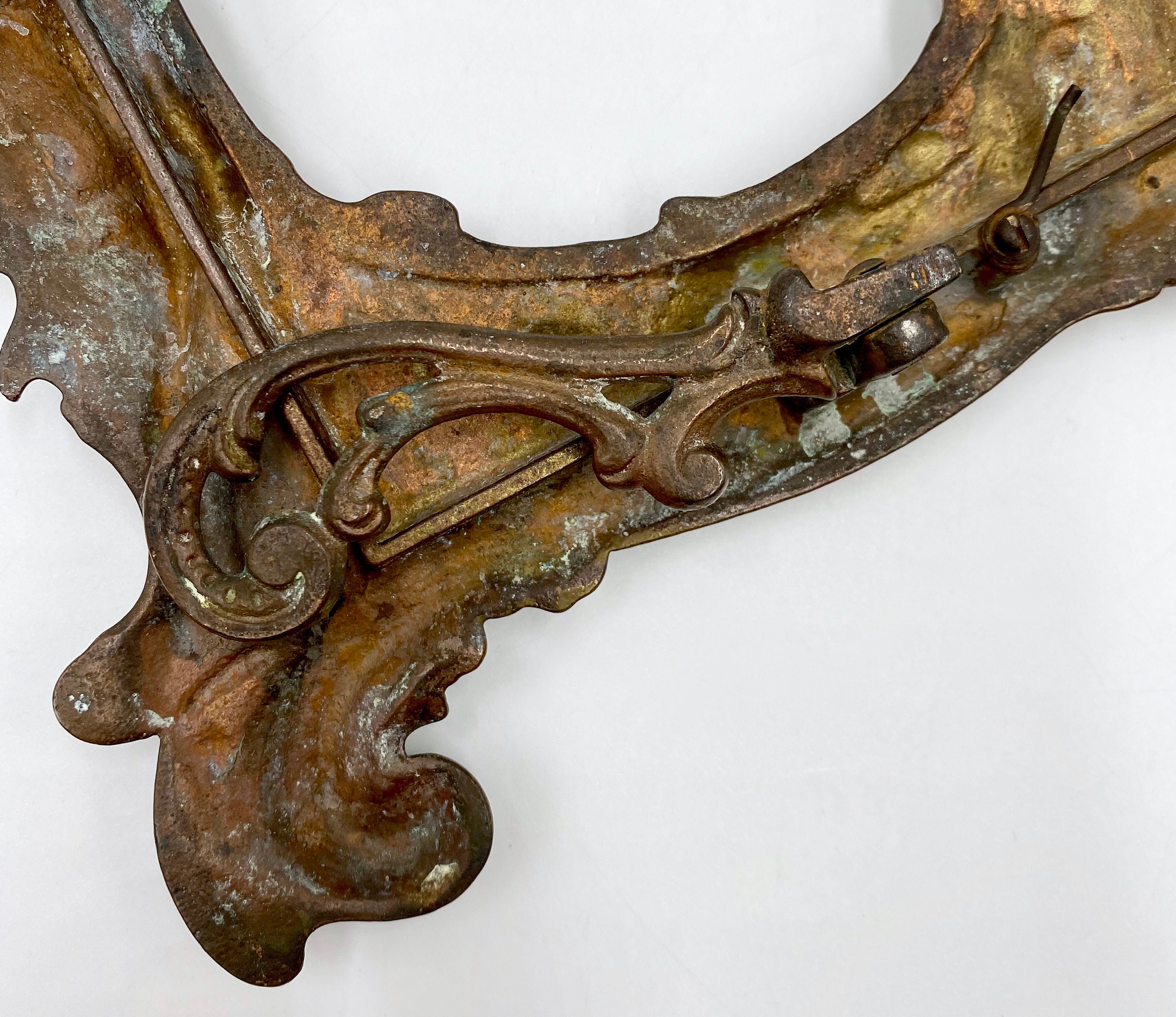 Antique Ornate Picture Frame Cast Bronze Frame Copper and - Etsy