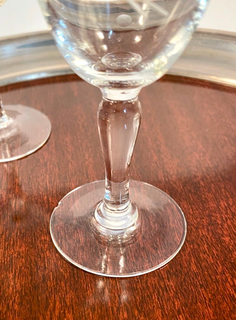 Crystal Cordial Glasses Assorted Crystal Stemware Crystal | Etsy