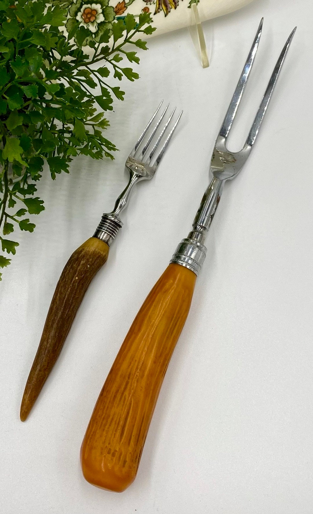 BUYER’S CHOICE Vintage Meat Fork With Thick Solid Bakelite Handle ...