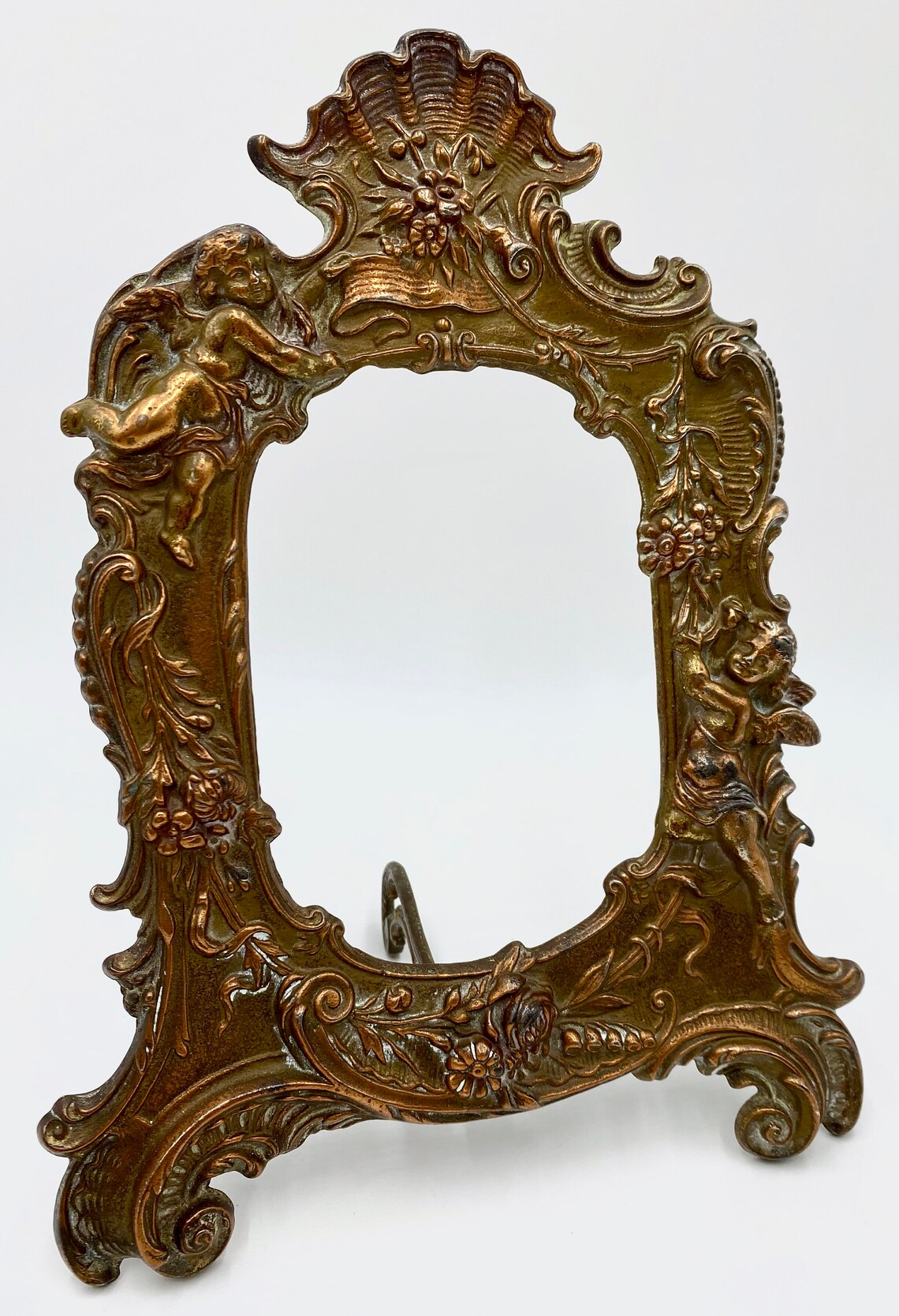 Antique Ornate Picture Frame | Cast Bronze Frame | Copper and Brass ...