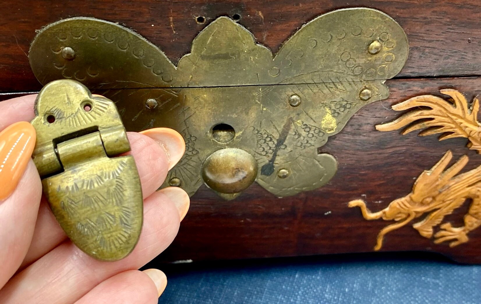 Antique Chinese Letter Box Dovetailed Wooden Box - Etsy