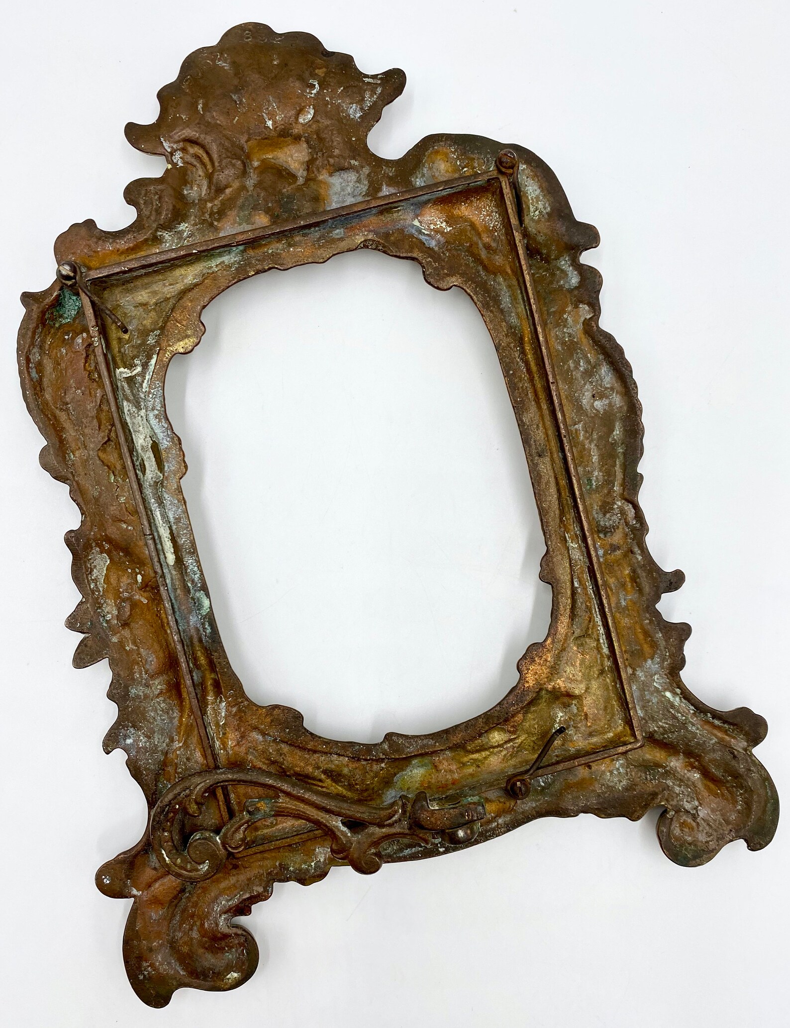 Antique Ornate Picture Frame | Cast Bronze Frame | Copper and Brass ...