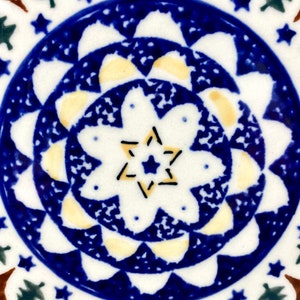 Vintage Star of David Plate | Boleslawiec Pottery Plate | Hand-made in ...