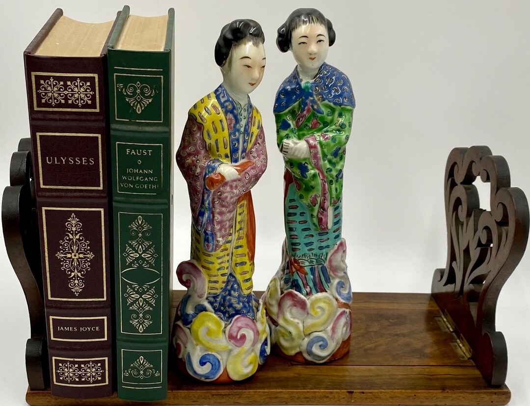 Pretty Glazed Ceramic Court Ladies | Famille Rose Ceramic Porcelain ...