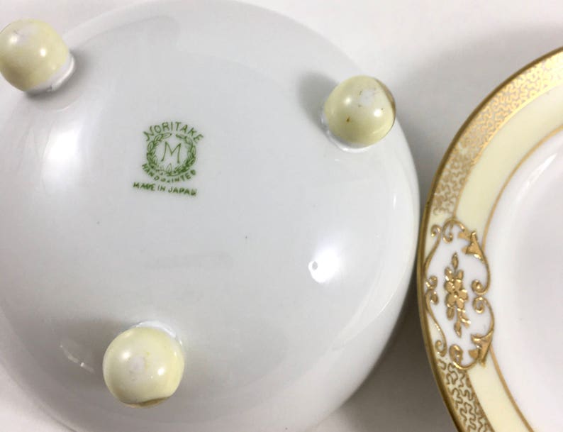 Vintage Noritake Morimura Brothers Porcelain China Three-footed Bowl ...