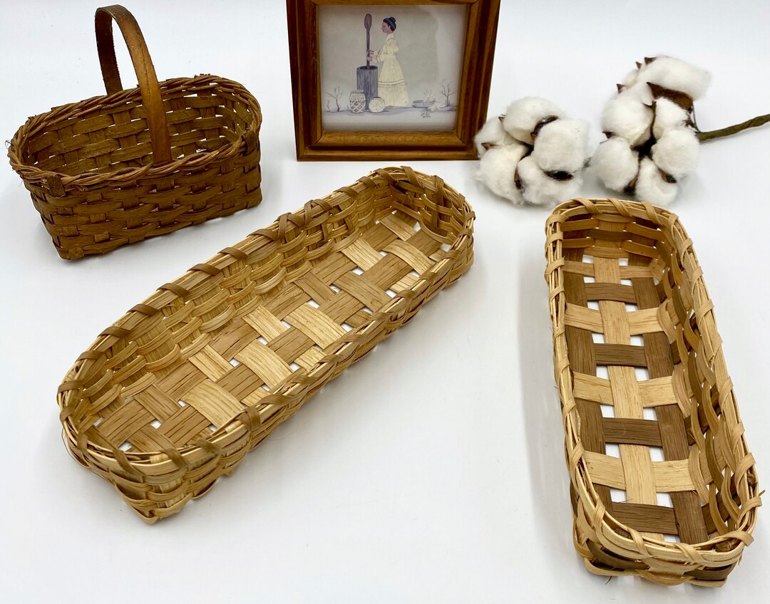 Vintage Split Oak Baskets Collection of Small Baskets - Etsy