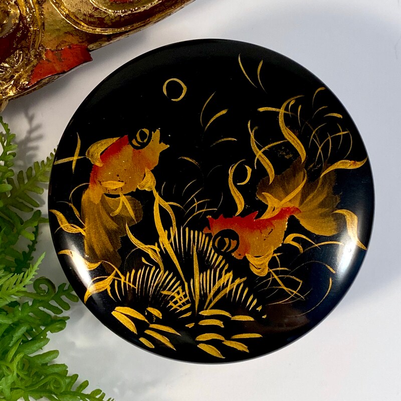 Lacquer Trinket Box - Etsy