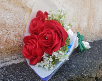 Custom Satin Ribbon Roses - Etsy