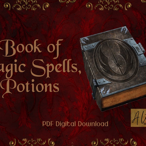 Real Spell Book Etsy