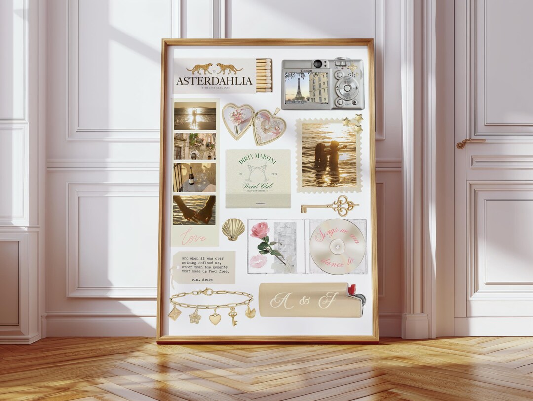 Matchbox Collage Poster Template | Digital Download Template | Blank ...