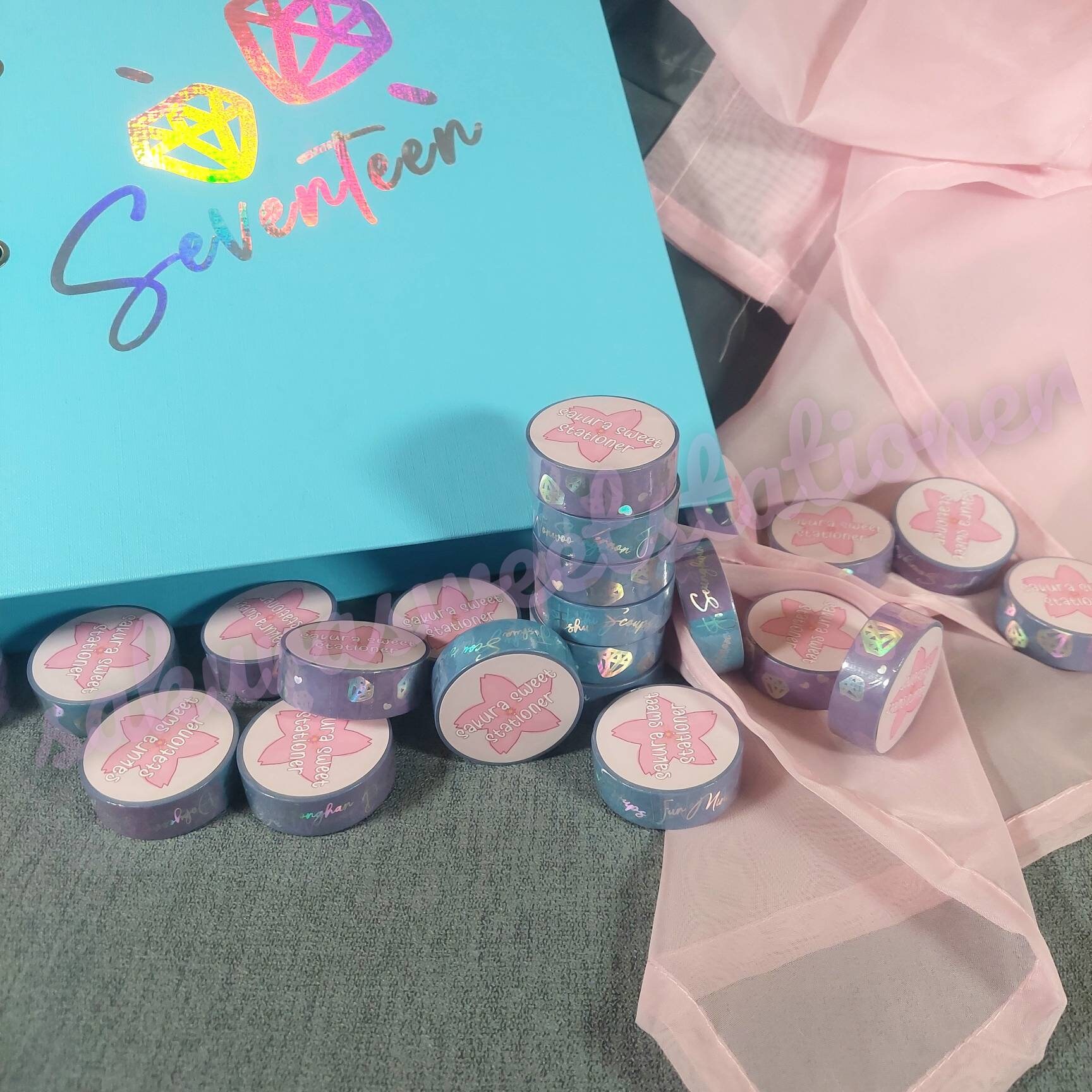 Carat Member Inspired Washi Tape | Coquette | Cutecore | K-pop ...