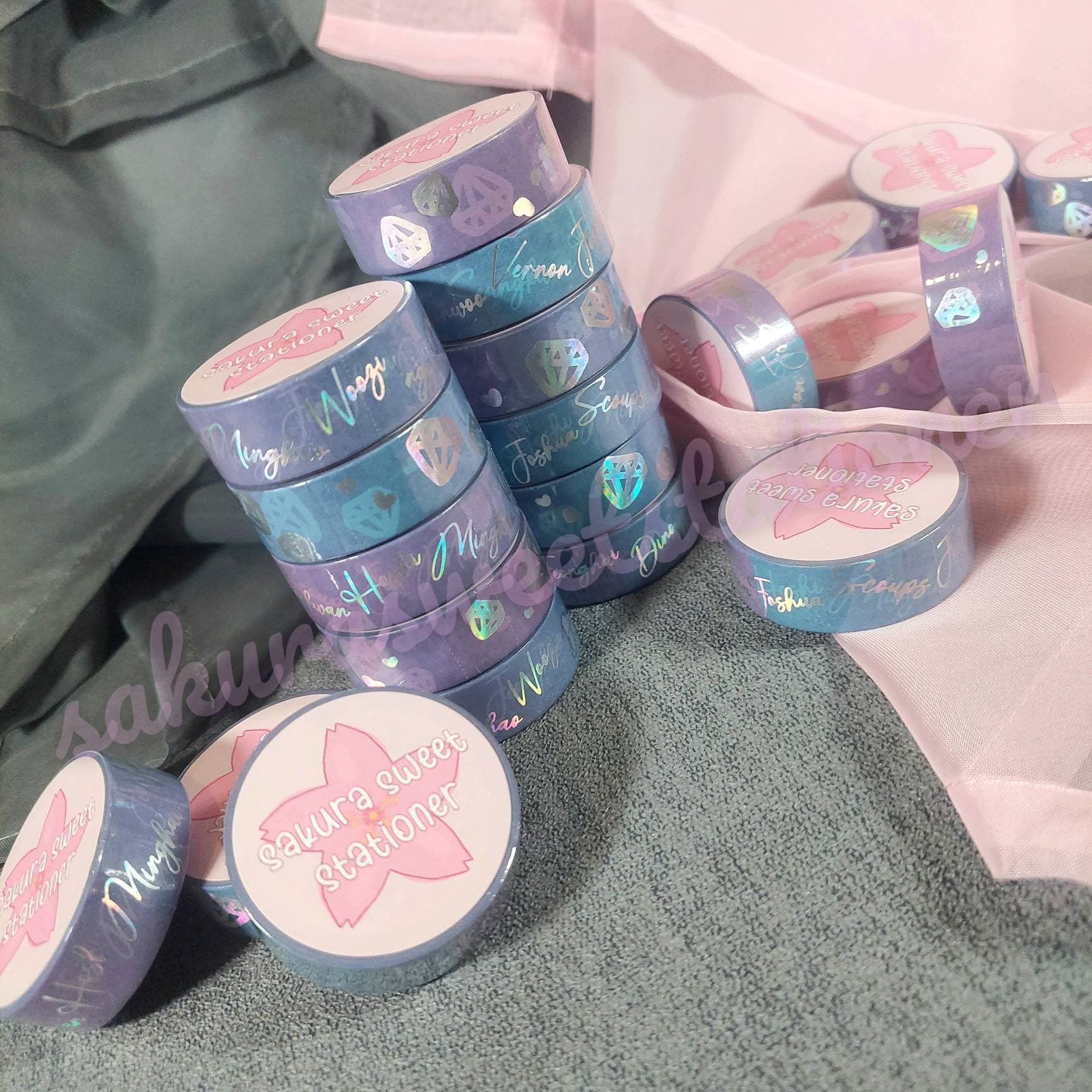 Carat Member Inspired Washi Tape | Coquette | Cutecore | K-pop ...