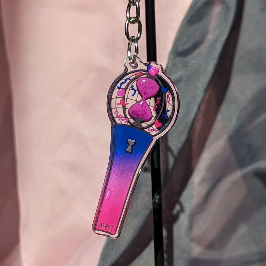 Bisexual Bi LGBTQ Pride Lightstick Inspired Keyring | Coquette ...