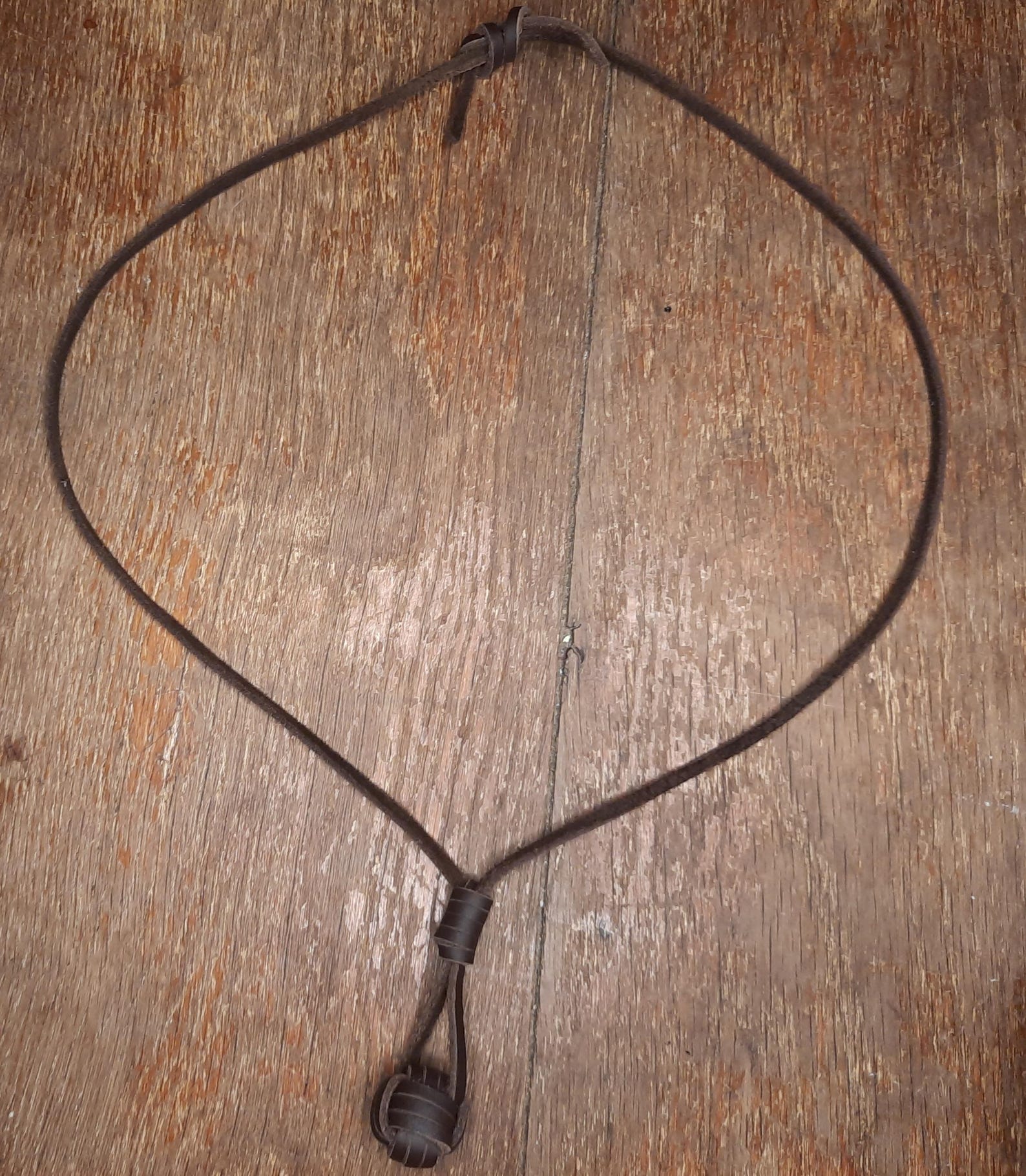 Beautiful Handmade Adjustable Brown Leather Monkey Fist Necklace - Etsy