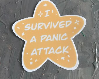 Shaky I Survived an PANIC Attack Die-cut Vinyl Sticker Inspirational ...