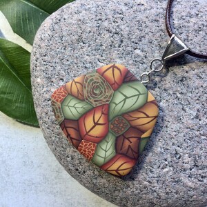Polymer Clay Trapezium Shaped Pendant Necklace -various Designs - Etsy