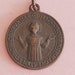 Rare Antique Copper Catholic Medal Pendant Medallion Holy Charm of ...