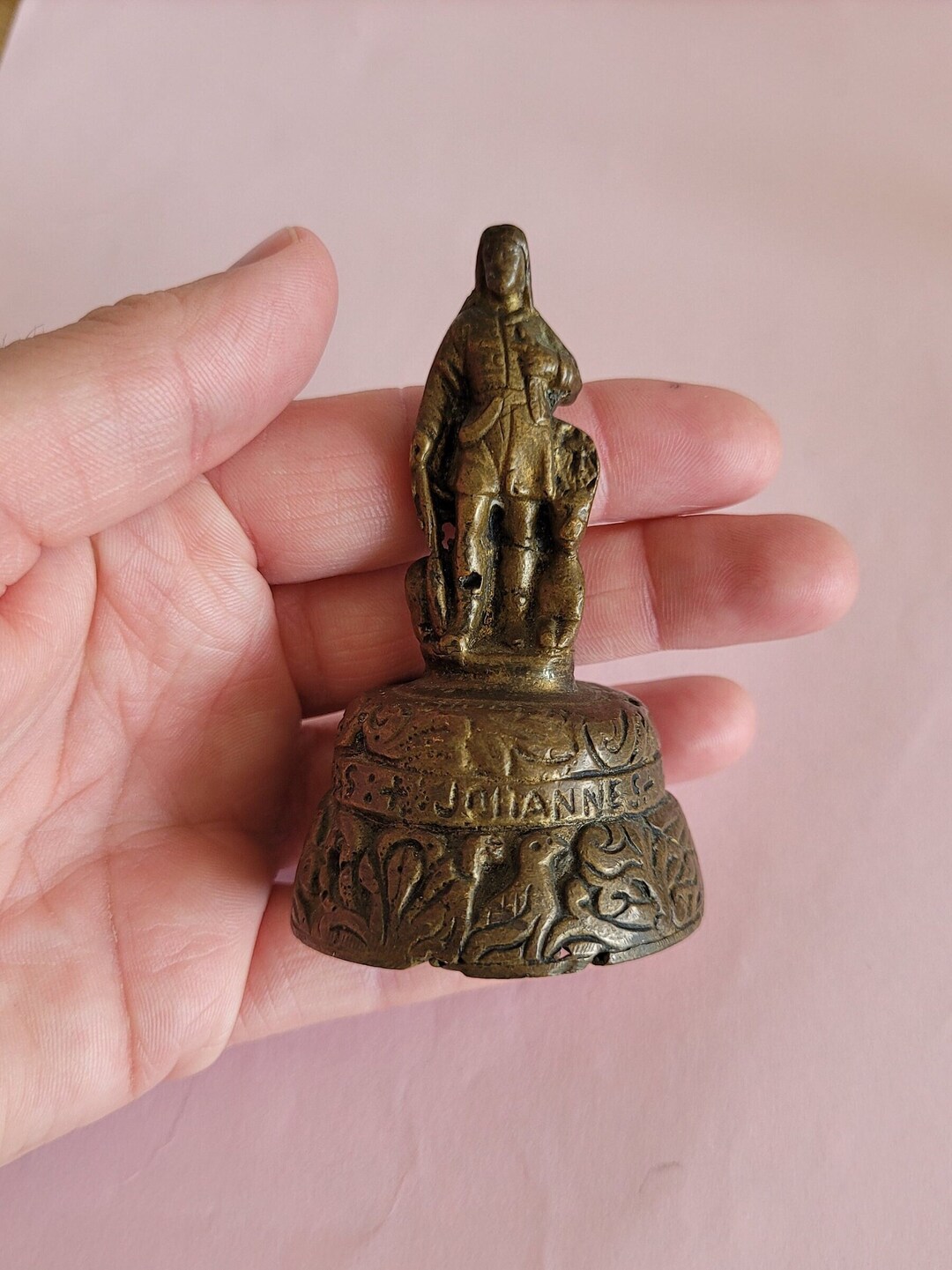 Rare Religious Antique French Catholic Copper Statue, Figurine ...