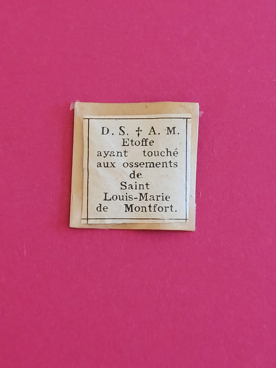 Holy Card Shrine Relic Reliquary, a Blessed Sacrament of Saint Louis ...