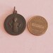 Rare Antique Copper Catholic Medal Pendant Medallion Holy Charm of ...