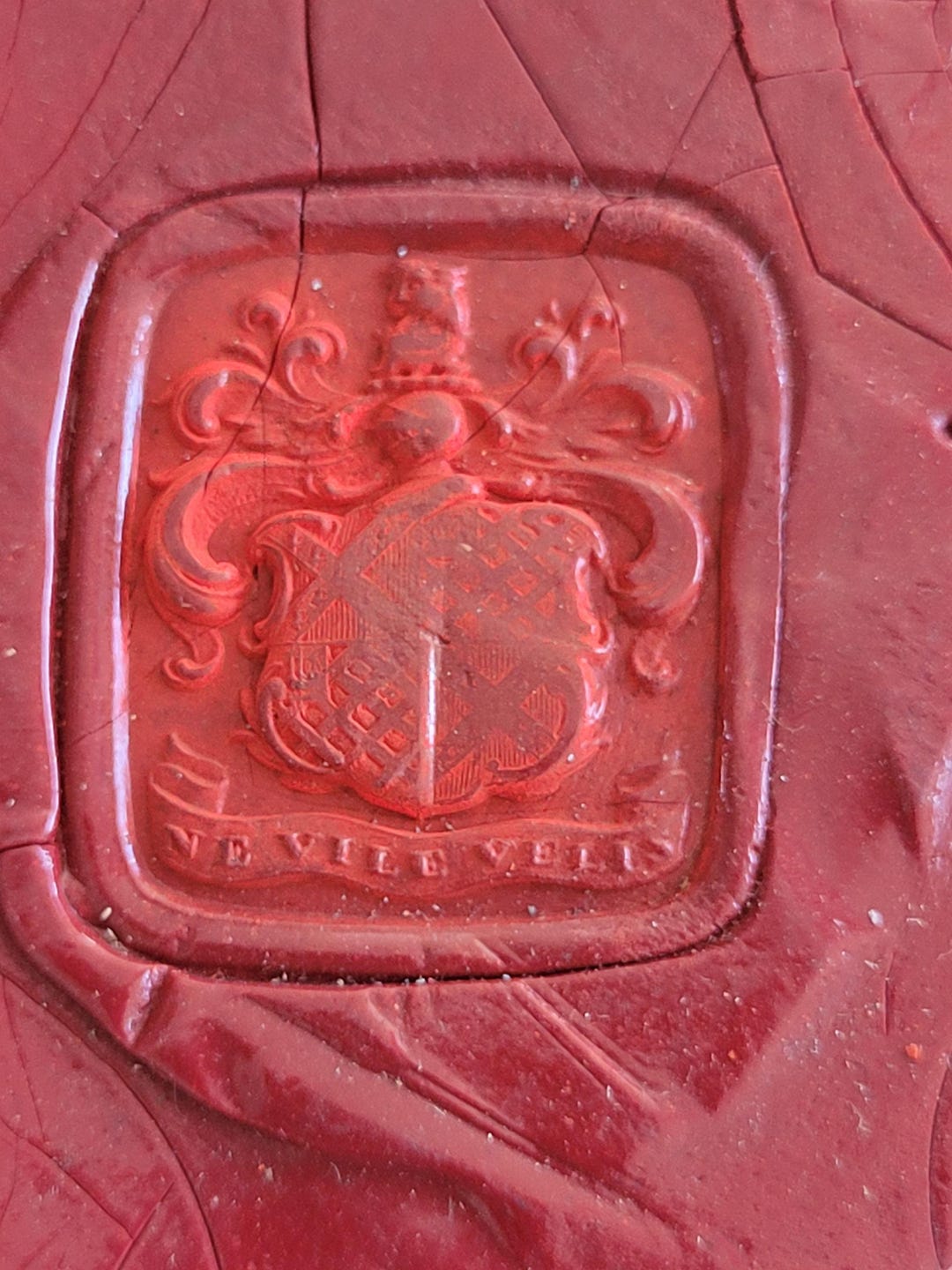 Rare Antique Wax Stamp From the Past, From Old Scrapbook, Old Wax Seal ...