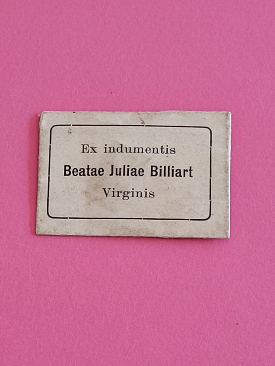 Religious French Catholic Paper, Shrine With a Third Class Relic of ...