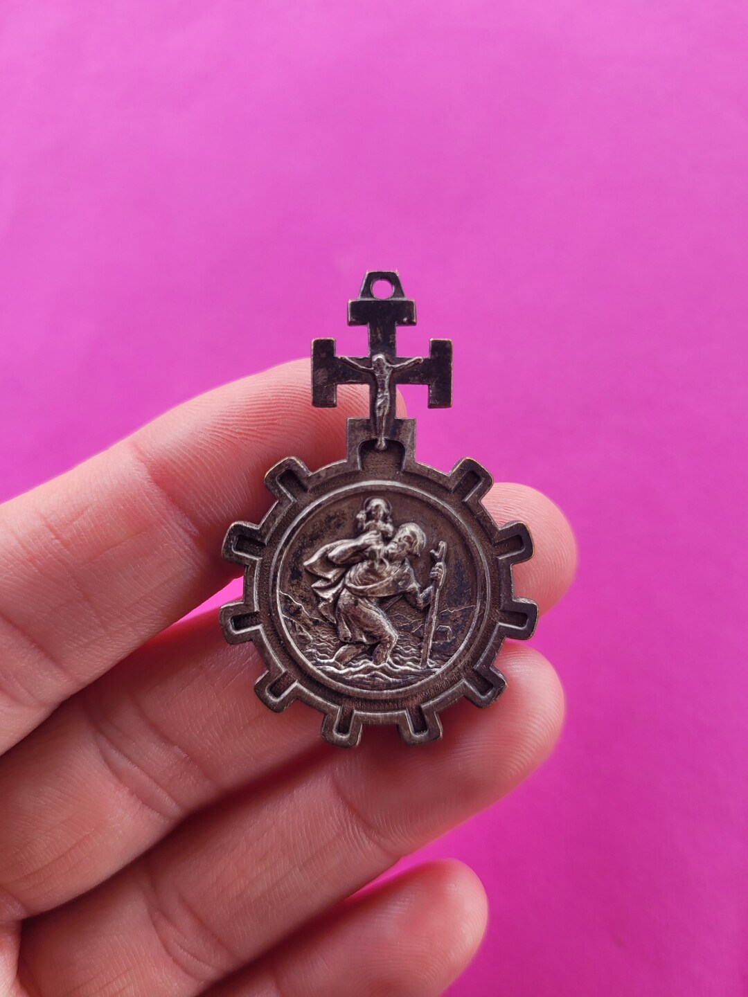 Rare Antique Silver Plated Finger Chaplet Decade Rosary Pocket ...
