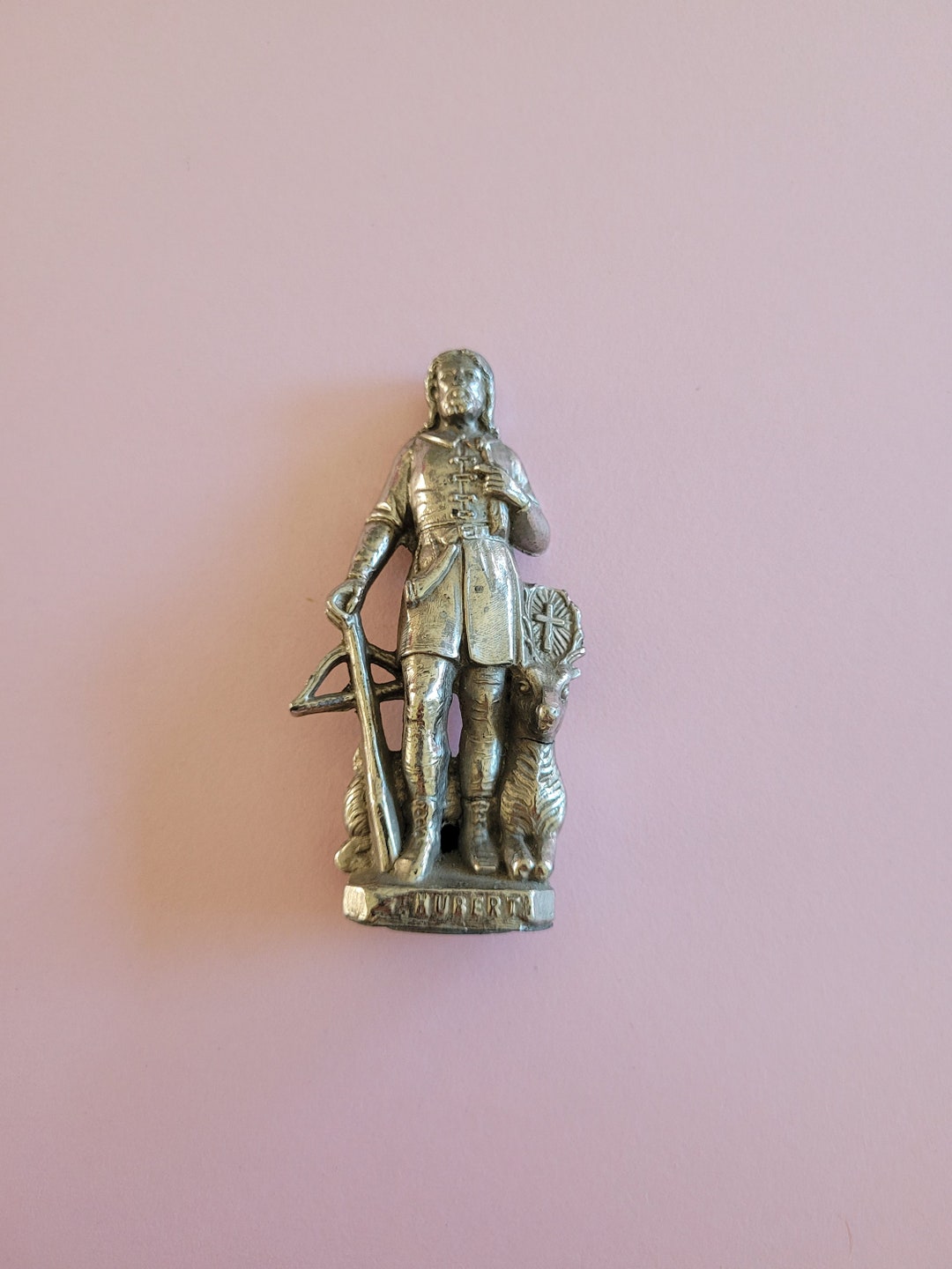 Rare Religious Antique French Catholic Silver Plated Statue, Figurine ...
