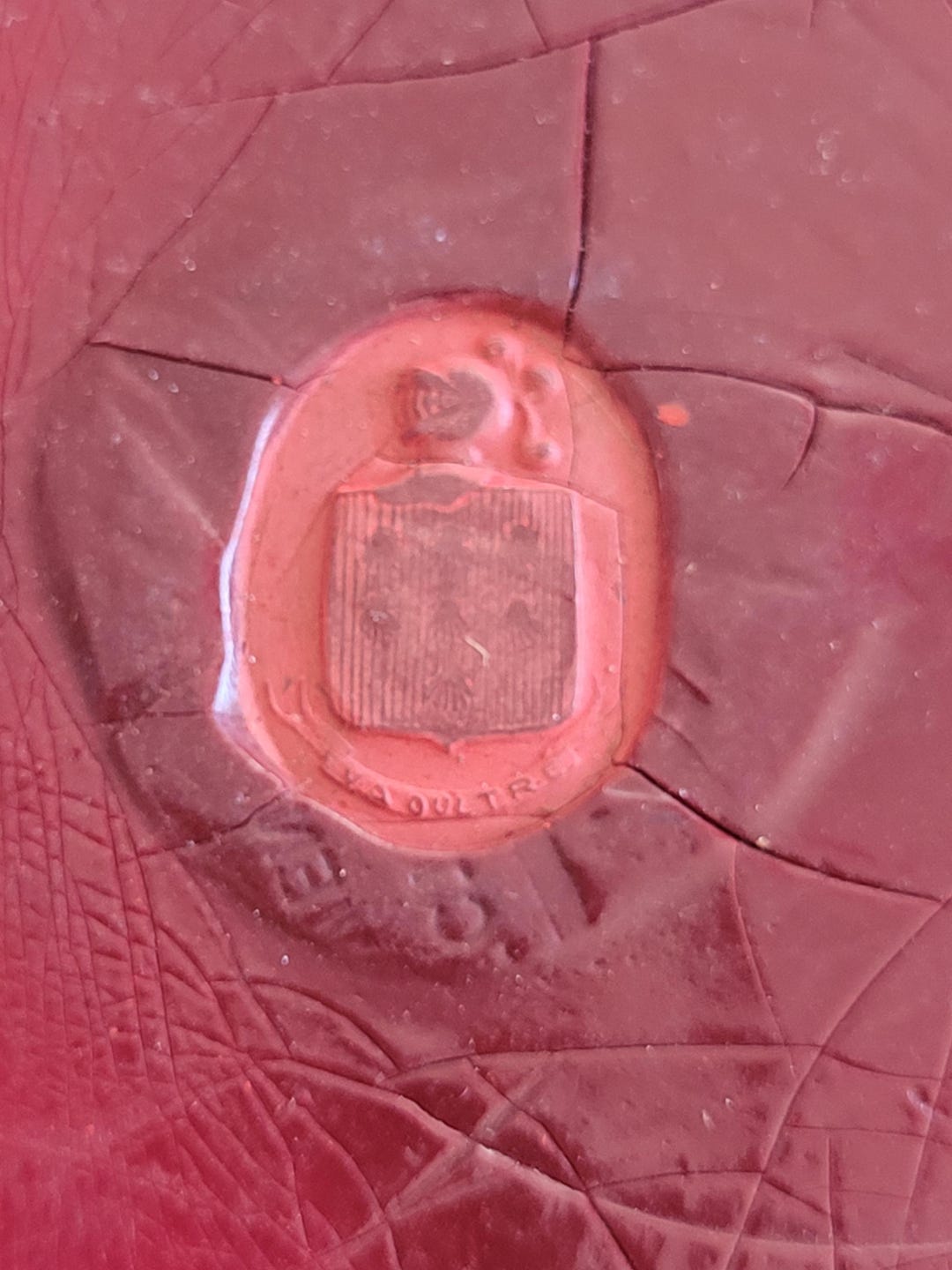 Rare Antique Wax Stamp From the Past, From Old Scrapbook, Old Wax Seal ...