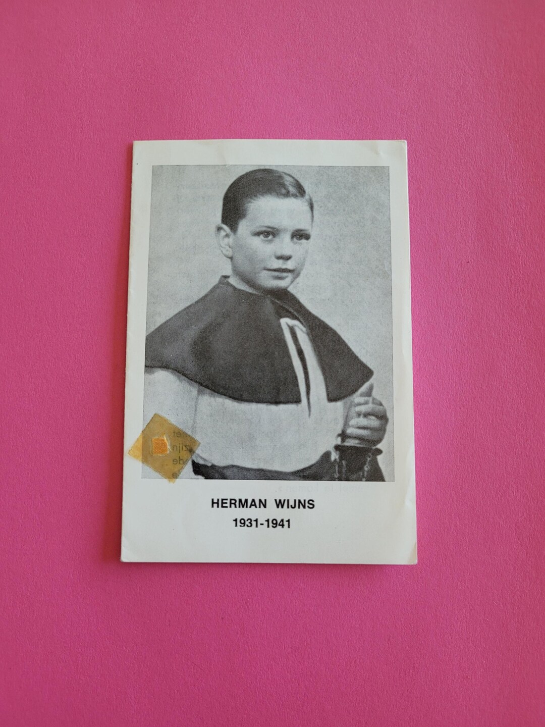 Religious Antique Catholic 3th Class Reliquary Shrine Relic Card of ...