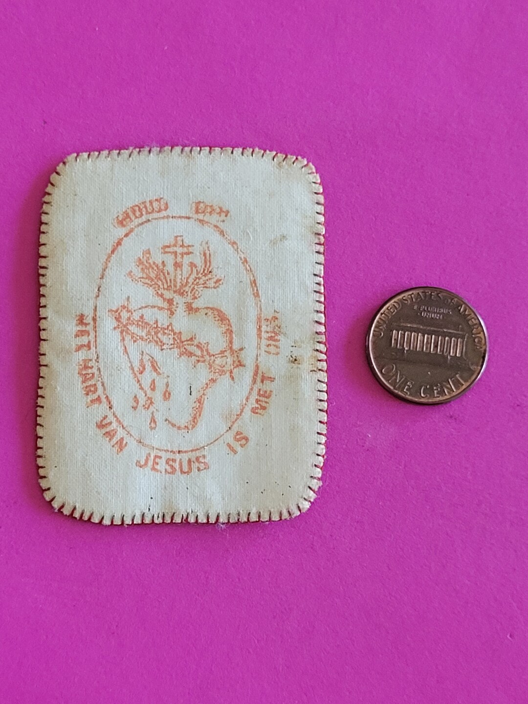 Religious Catholic Antique Dutch Nun's Handmade Medal Shrine Relic ...