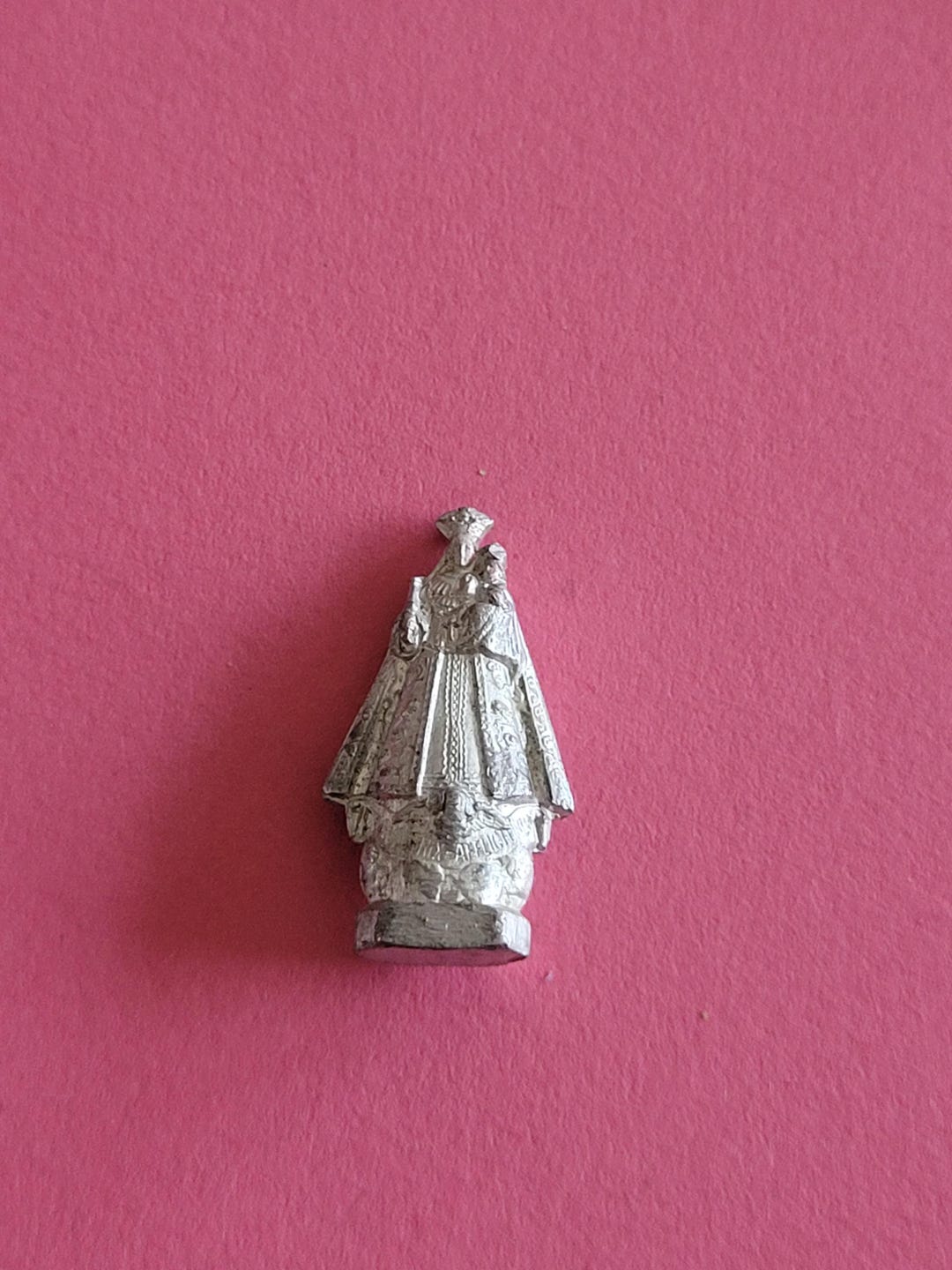 Vintage Pocket Shrine, Porta Saint, Traveler's Shrine, Little Statue ...