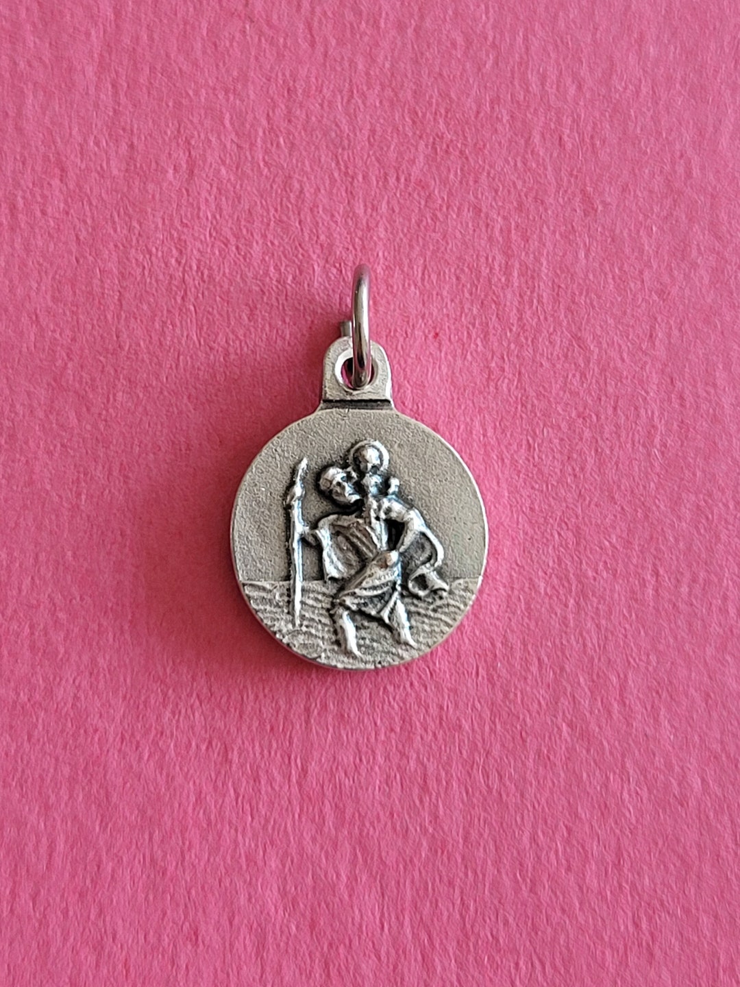 Religious Catholic Silvered Medal Pendant Medallion Medallion Holy ...