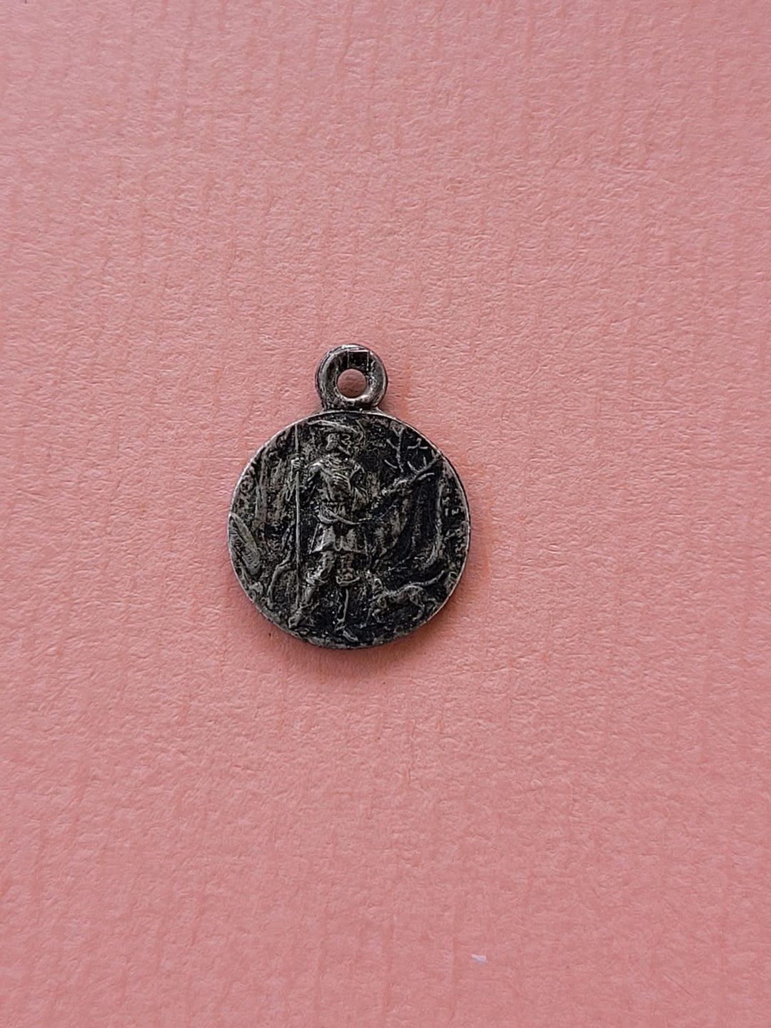 Rare Religious Antique French Catholic Silvered Medal Pendant Holy ...