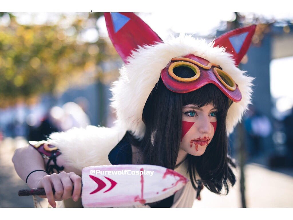Princess Mononoke Wolf Cosplay