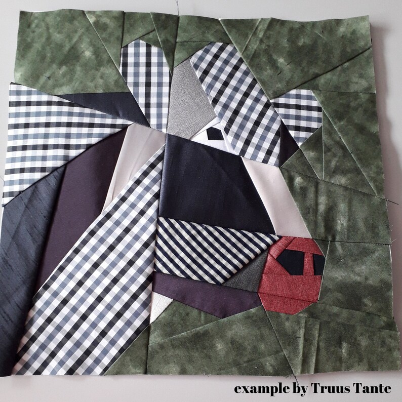 Cow Quilt Pattern A 12 Inch Foundation Paper Pieced Farm | Etsy