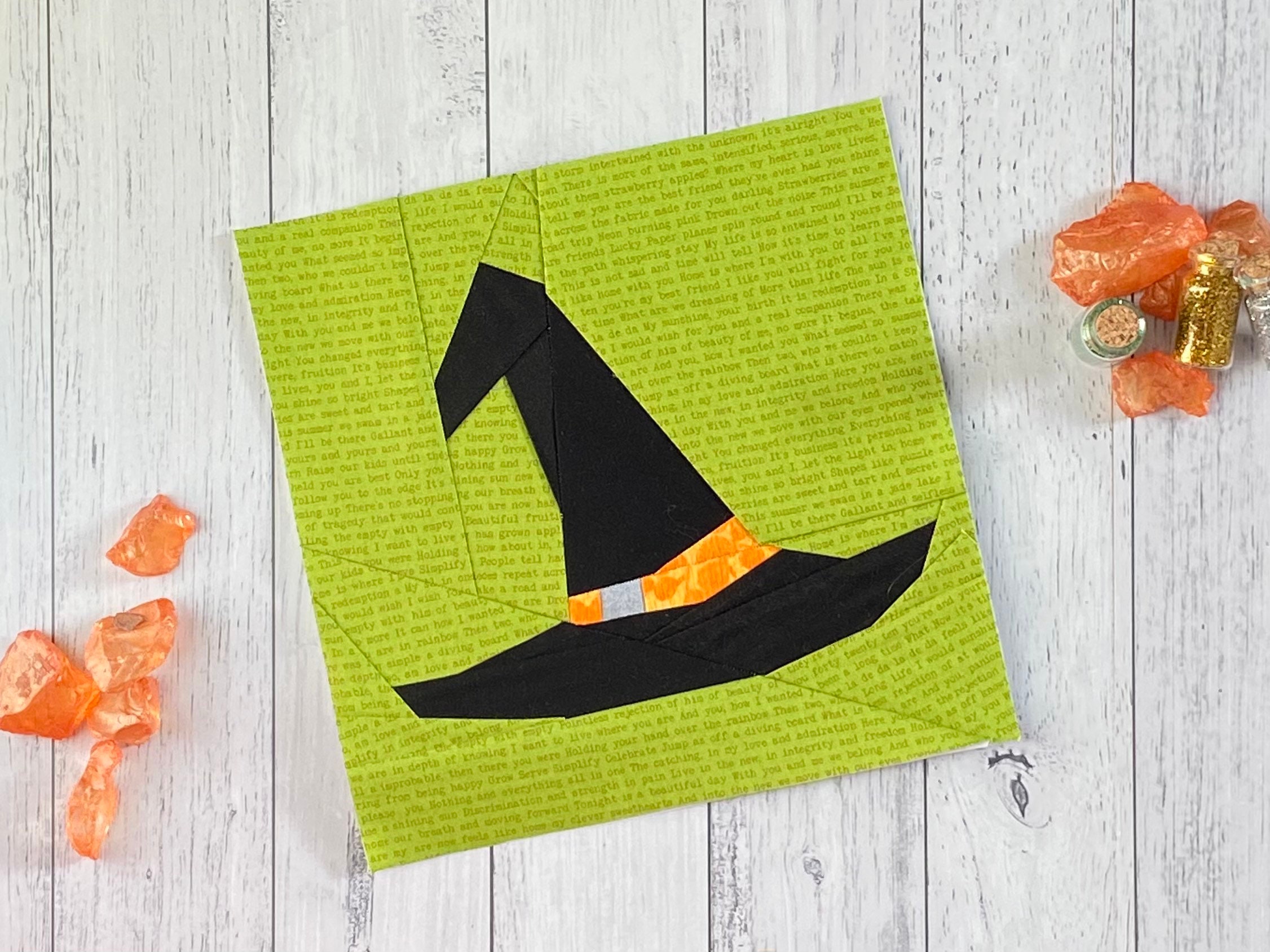 Witch's Hat Paper Pieced Quilt Pattern - Etsy Australia