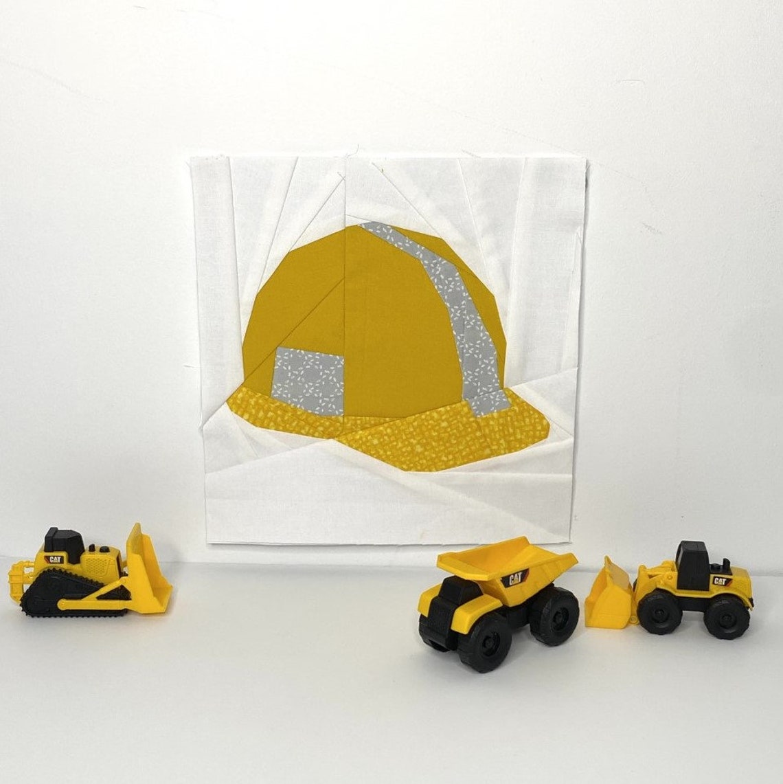 Set of Three Construction Quilt Patterns: Hard Hat Stop Sign | Etsy